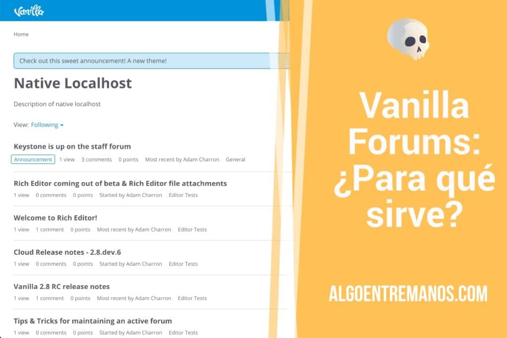 Vanilla Forums: ¿Para qué sirve?