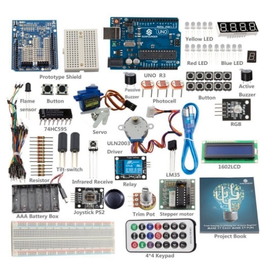 ¡oferta Sunfounder Starter Learning Kit Para Arduino Principiantes 