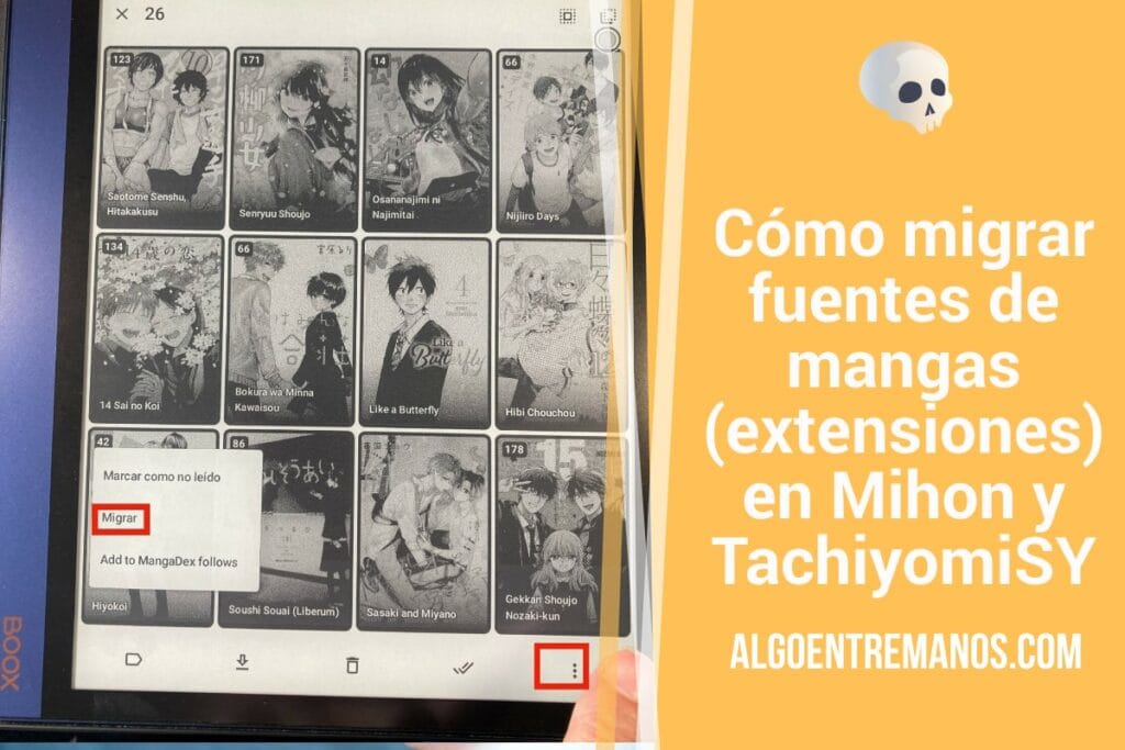 Cómo migrar fuentes de mangas (extensiones) en Mihon y TachiyomiSY