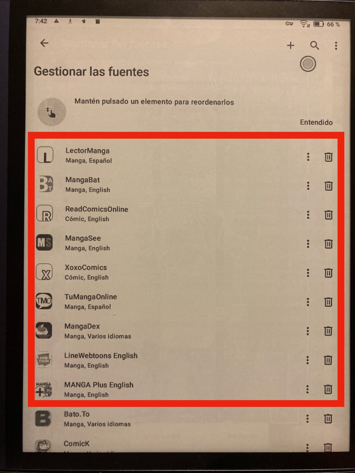 Como leer manga con Kotatsu en Android