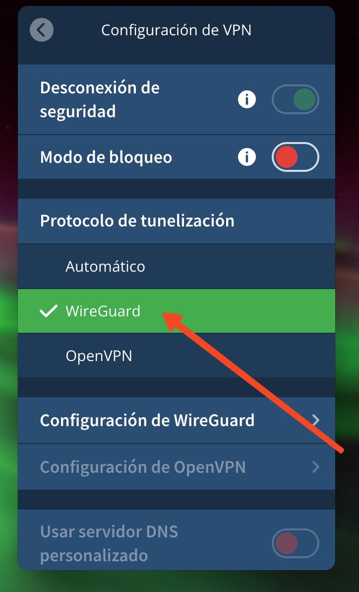 Qué configuración de Mullvad VPN te recomiendo utilizar