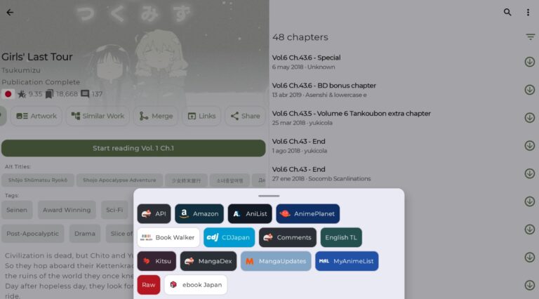 Neko, la app Android para leer manga de MangaDex