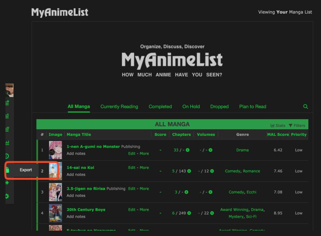 MyAnimeList vs. AniList vs. Kitsu para seguir manga y anime