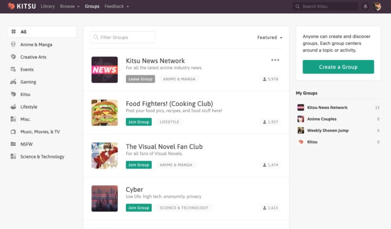 Cómo usar Kitsu para seguir manga y anime