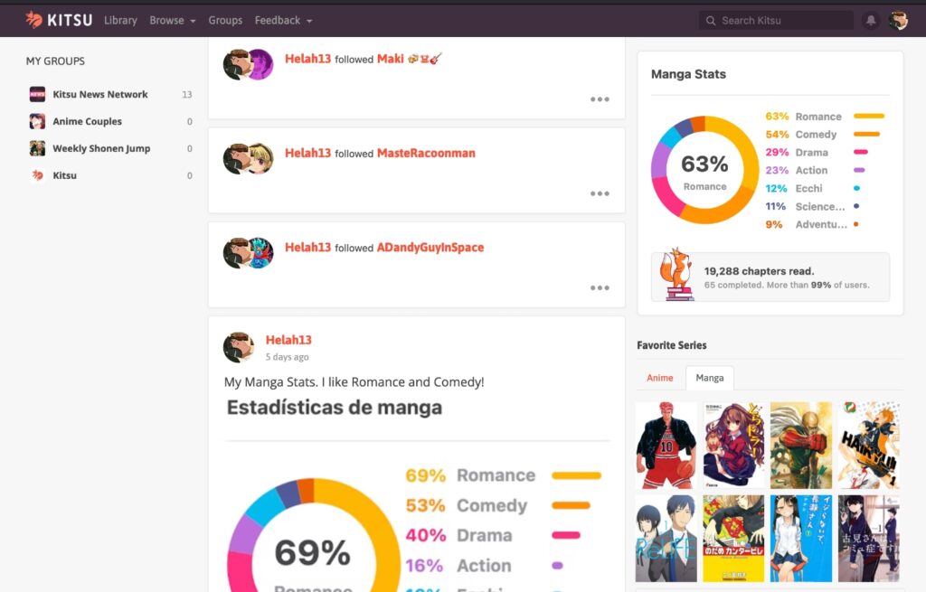 Cómo usar Kitsu para seguir manga y anime