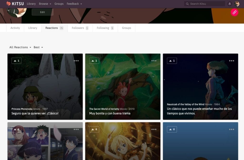 Cómo usar Kitsu para seguir manga y anime