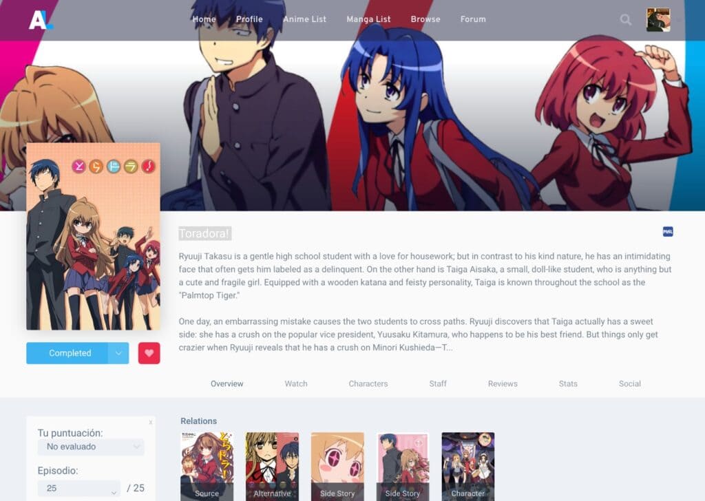 Cómo usar Anilist para seguir mangas y animes
