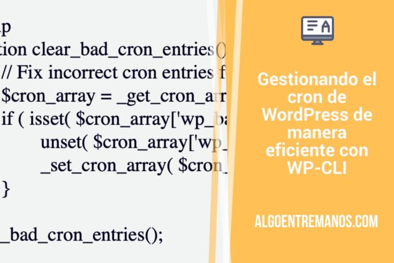 Gestionando el cron de WordPress de manera eficiente con WP-CLI