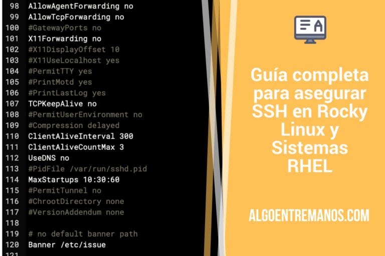 Guía completa para asegurar SSH en Rocky Linux y Sistemas RHEL