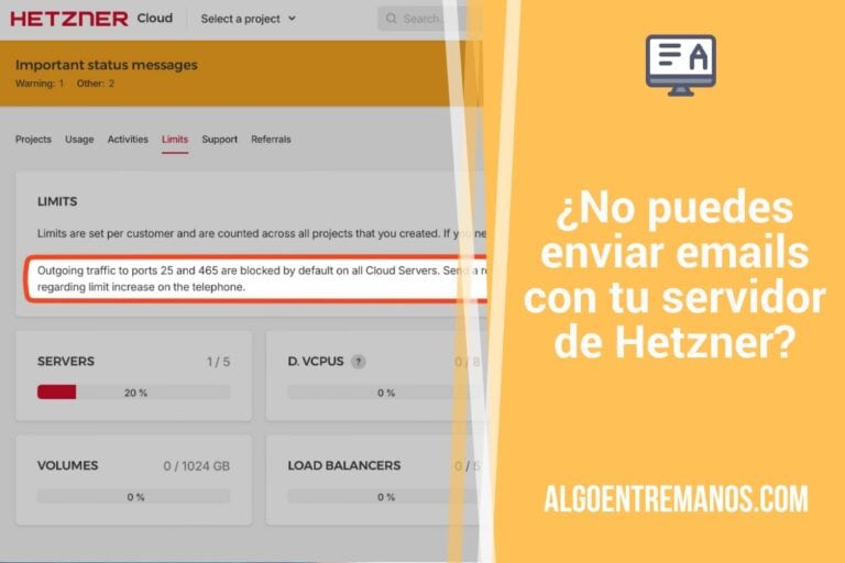 ¿No puedes enviar emails con tu servidor de Hetzner?