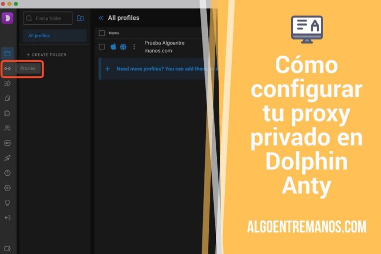 Cómo configurar tu proxy privado en Dolphin Anty