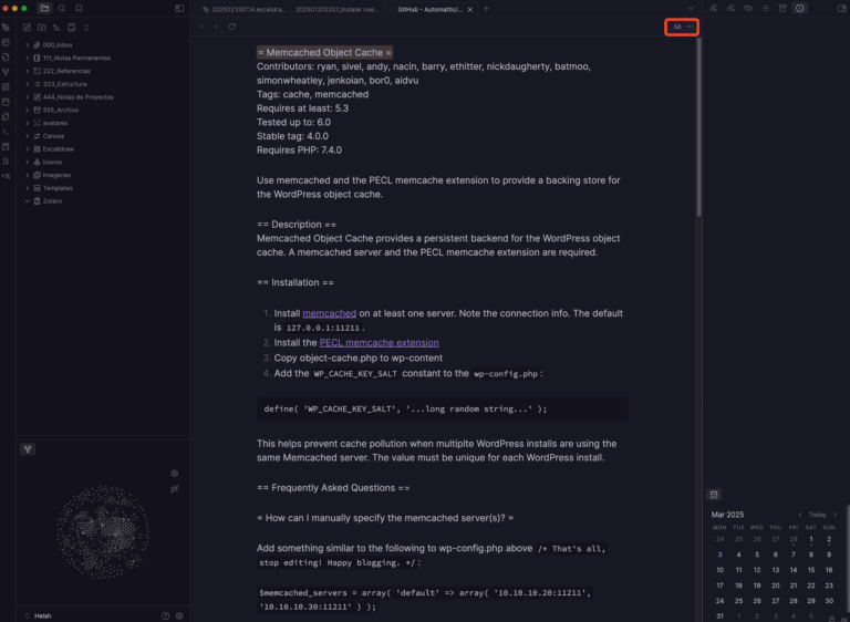 El plugin Web viewer de Obsidian: configuración y mejora en tu flujo de